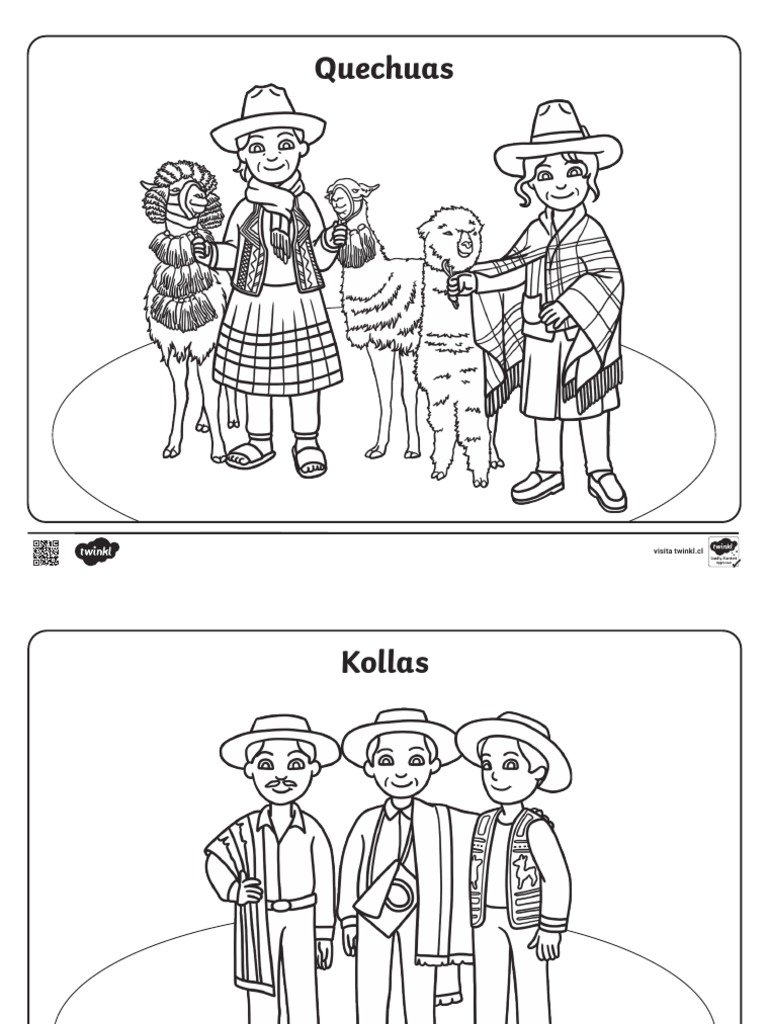 Pueblos Originarios Hojas de Colorear | PDF