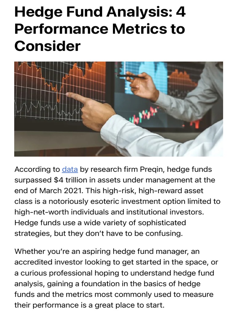 Hedge Fund Analysis: 4 Performance Metrics To Consider | Download Free ...
