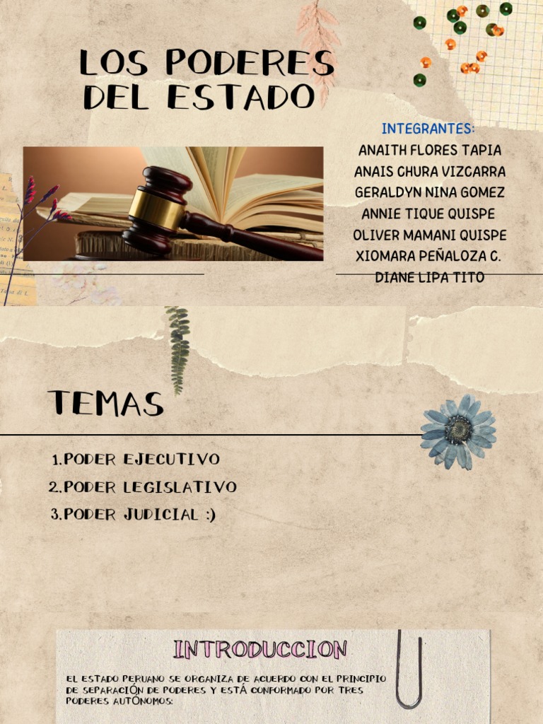 Poderes Del Estado Peruano | PDF