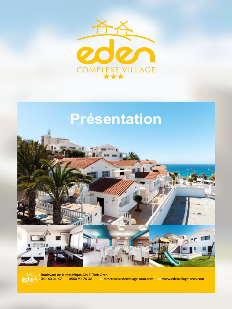 Séjour au Complexe EDEN Village Oran | PDF