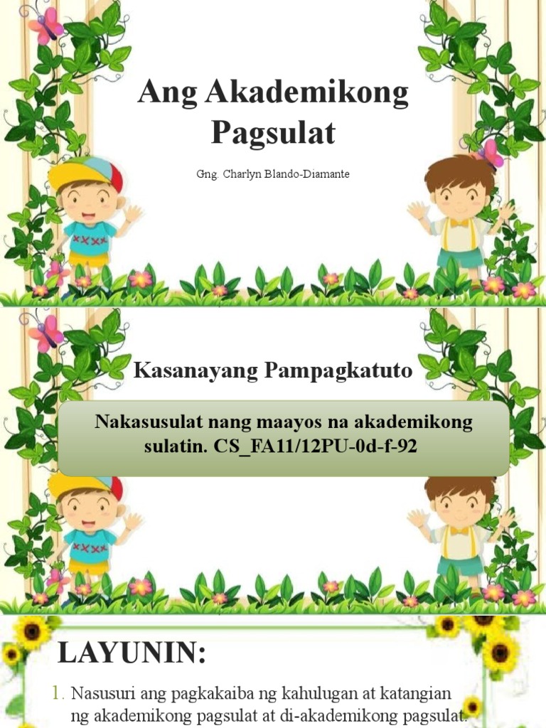 Akademikong Pagsulat | PDF