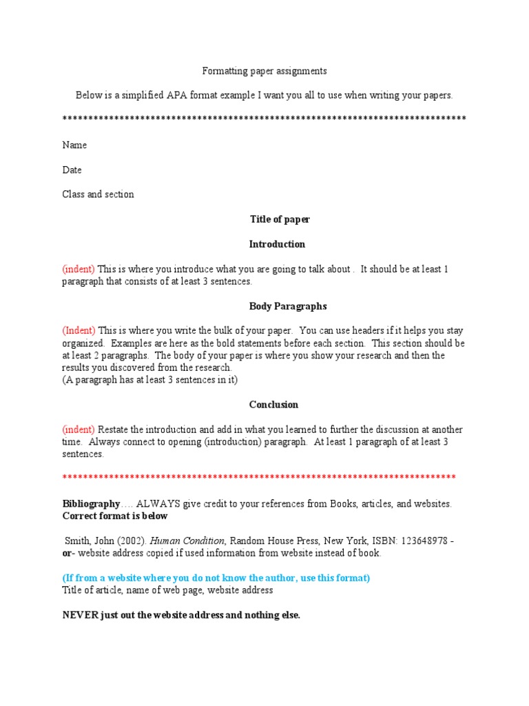 Simplified APA Format For All Papers | PDF | Computers