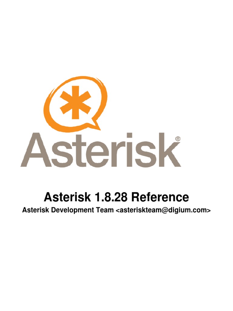 Asterisk 1.8.28 Reference | Download Free PDF | Software | Computing