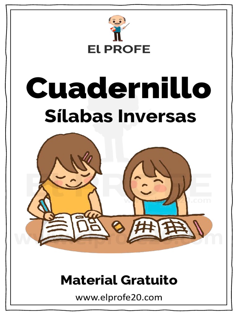 Cuadernillo de Silabas Inversas Elprofe20 Gratis | PDF