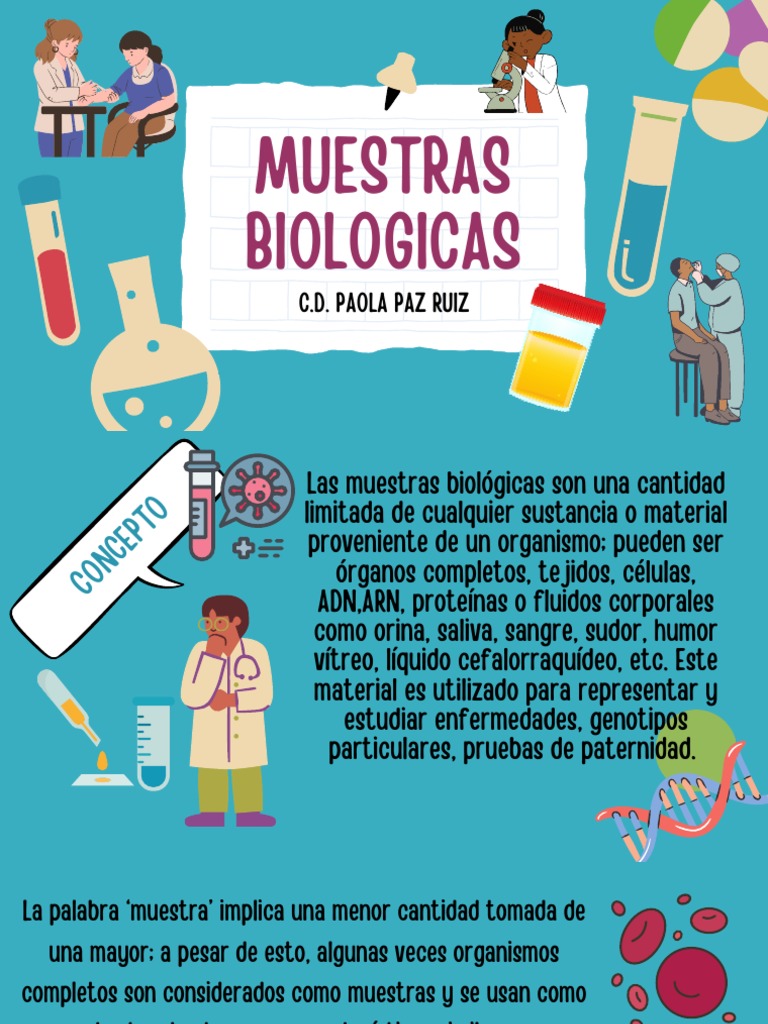 Tipos y manejo de muestras biológicas | PDF | Biopsia | Biología