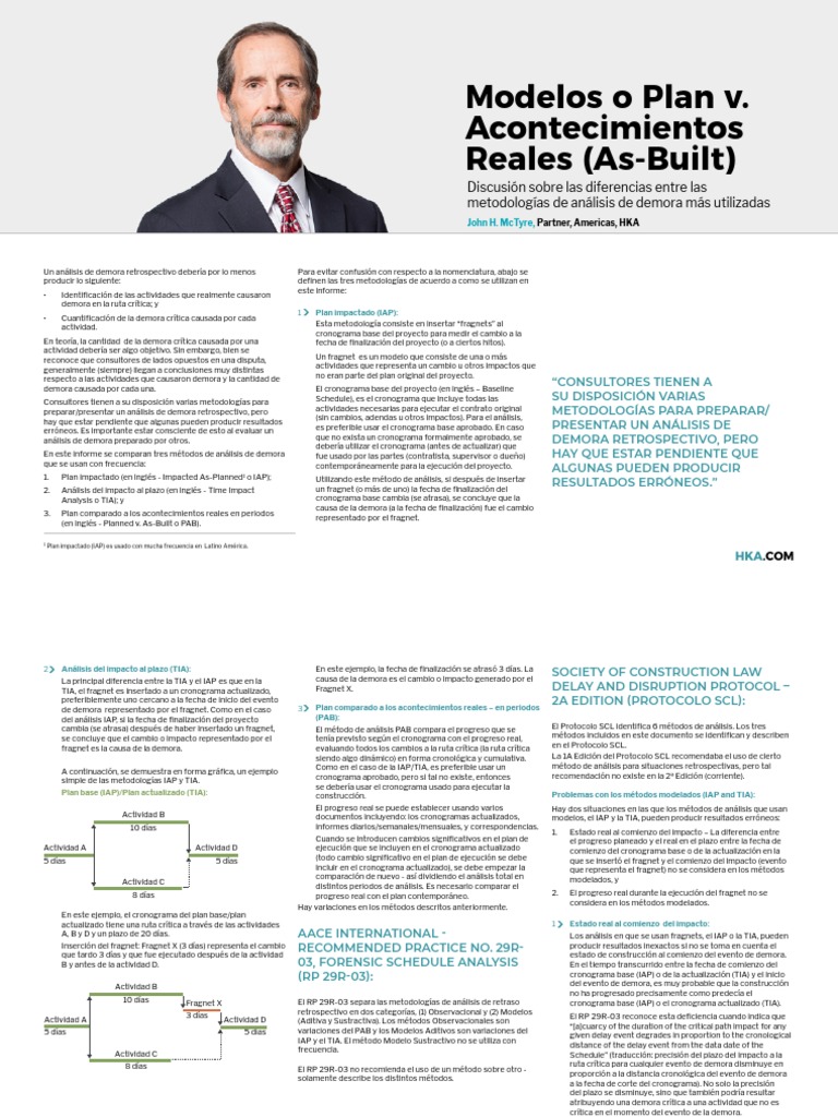 Knowledge Centre Article Modelos o Plan v. Acontecimientos Reales As ...