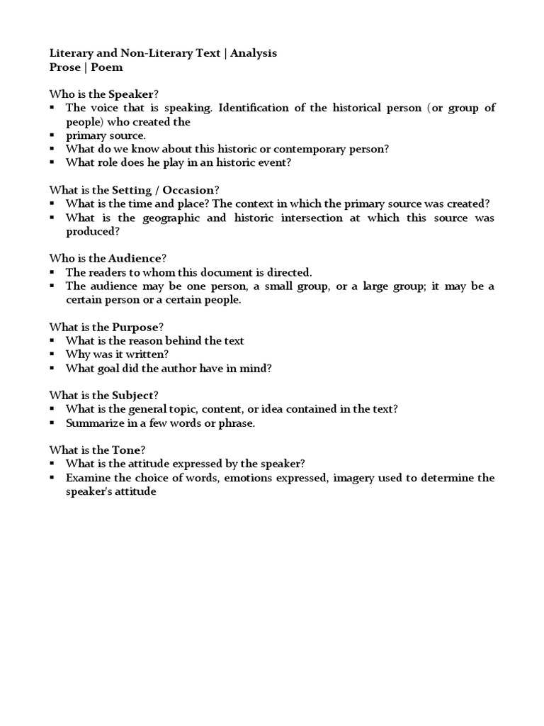 Literary & Non-Literary Text Analysis | PDF Literary & Non-Literary Text Analysis | PDF