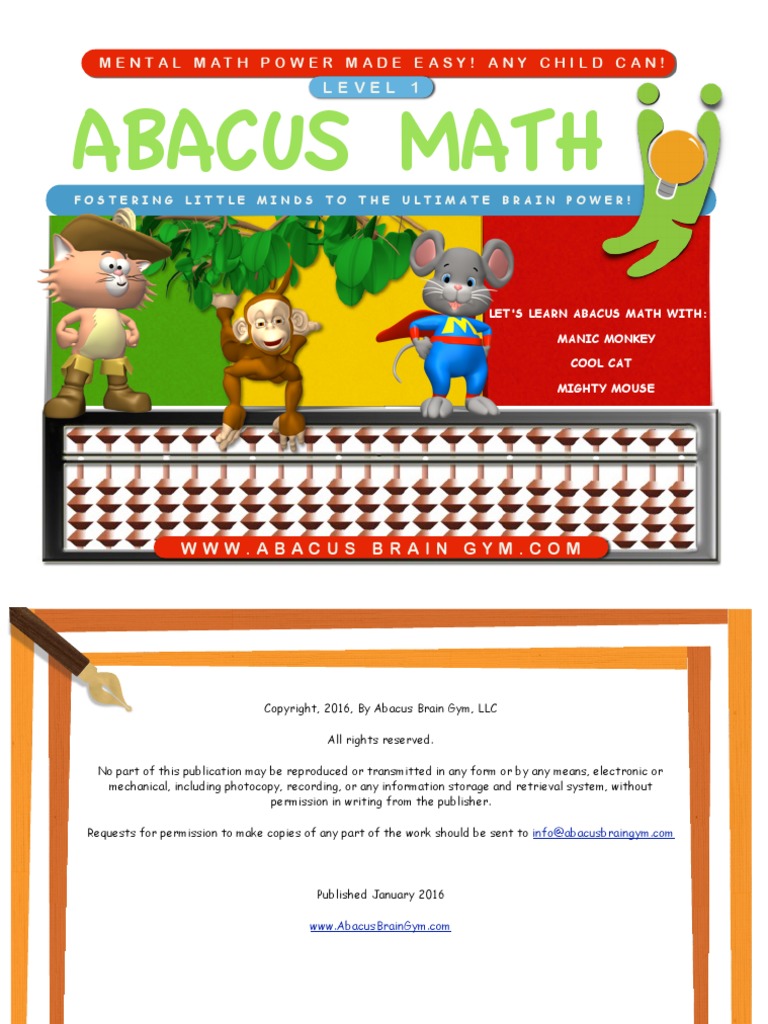 Abacus Math FreeBook | PDF | Mathematics