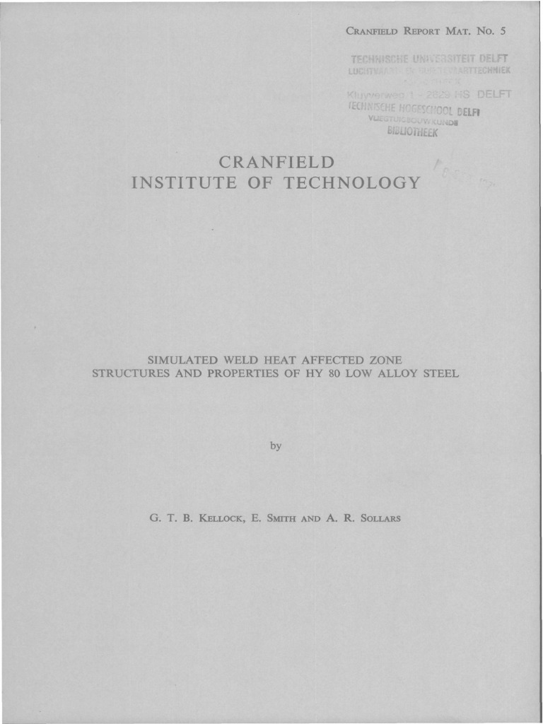 Cranfield_Report_Mat._No.5 | PDF | Fracture | Construction