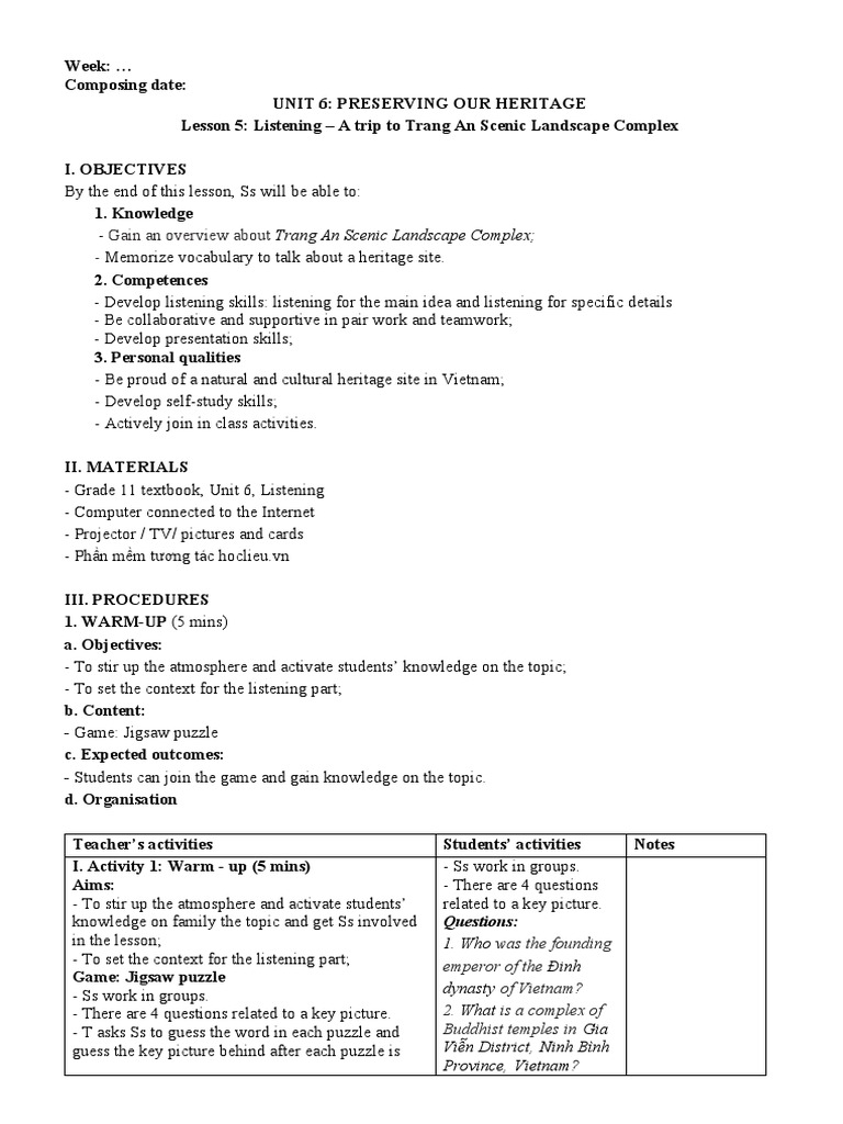 Unit 6. Lesson 5-8 | PDF