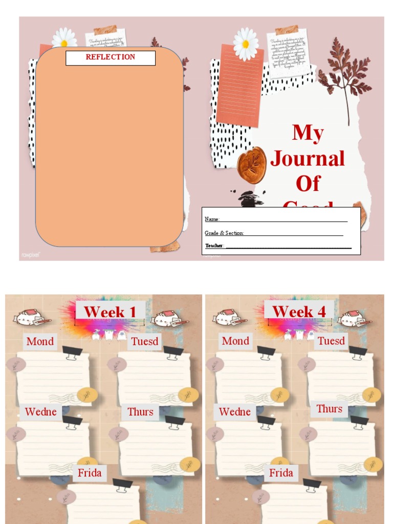 Journal of Good Deeds Template | PDF