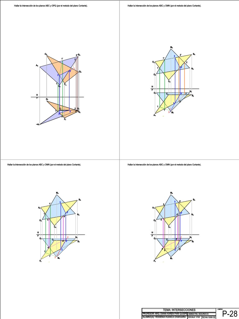 Practica - 28 (Intersecciones) | PDF