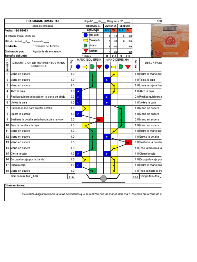 Diagrama Bimanual | PDF