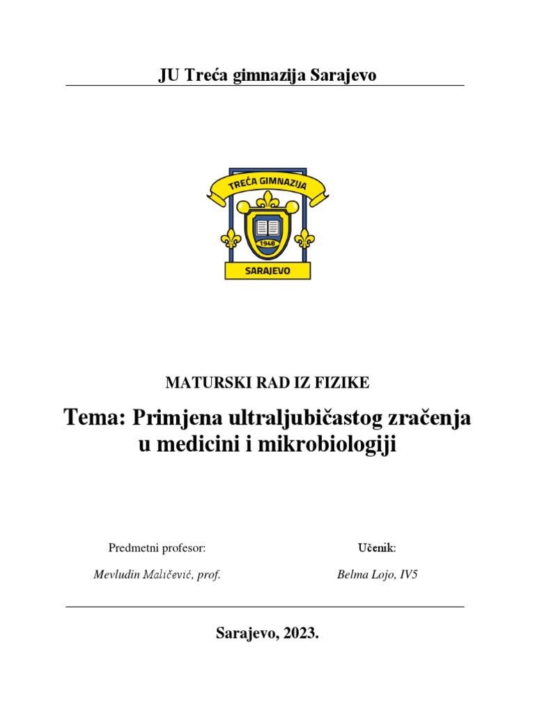 Maturski Rad, Lojo Belma | PDF