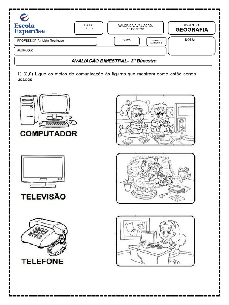 Prova de Geografia Adaptada | PDF