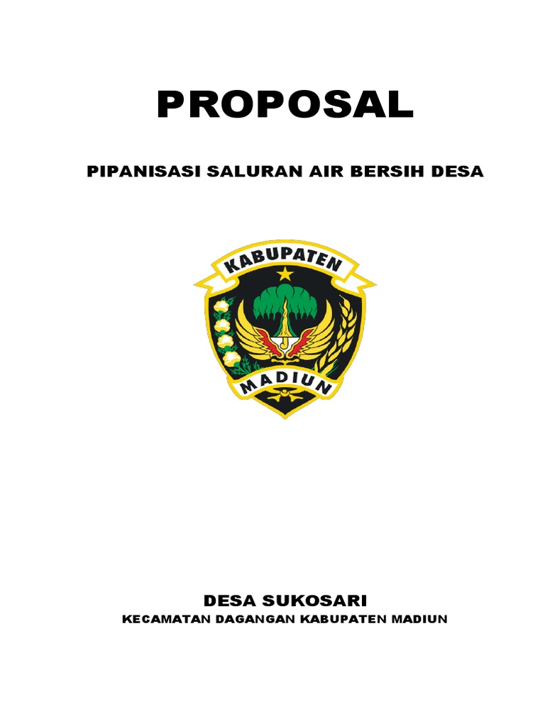 Proposal Pipanisasi Air Bersih Desa Sukosari | PDF
