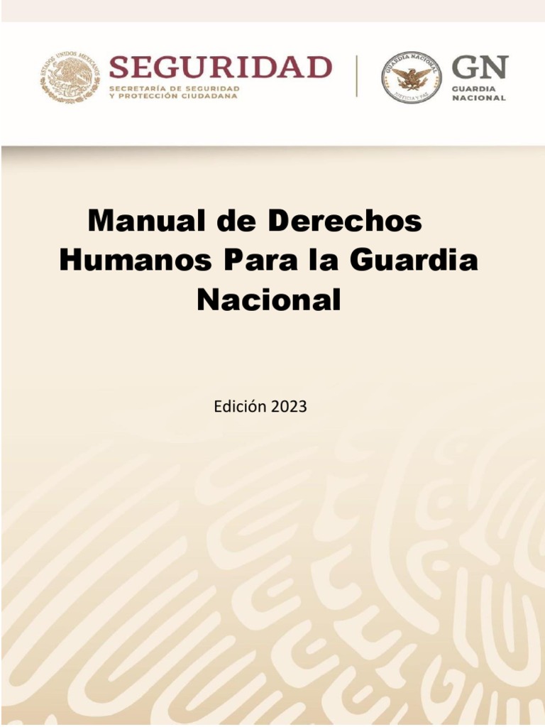 OFICIO 0897 - Manual de DDHH para La GN | PDF | Constitución | Derechos humanos