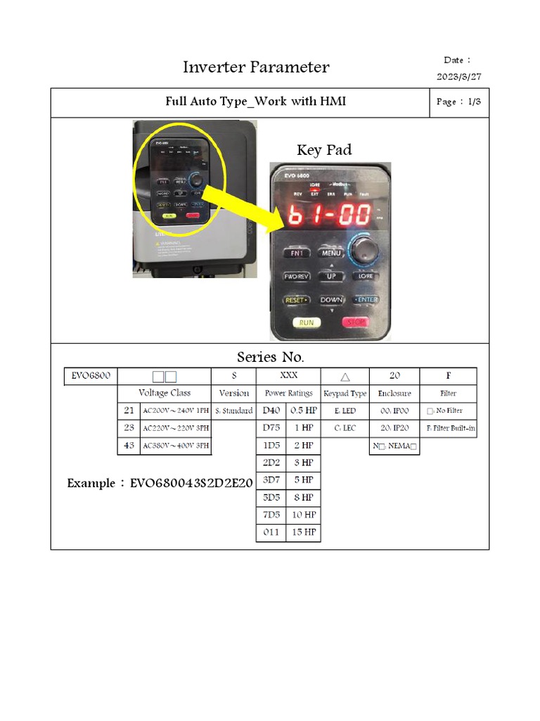 Inverter Parameter - Liteon | PDF