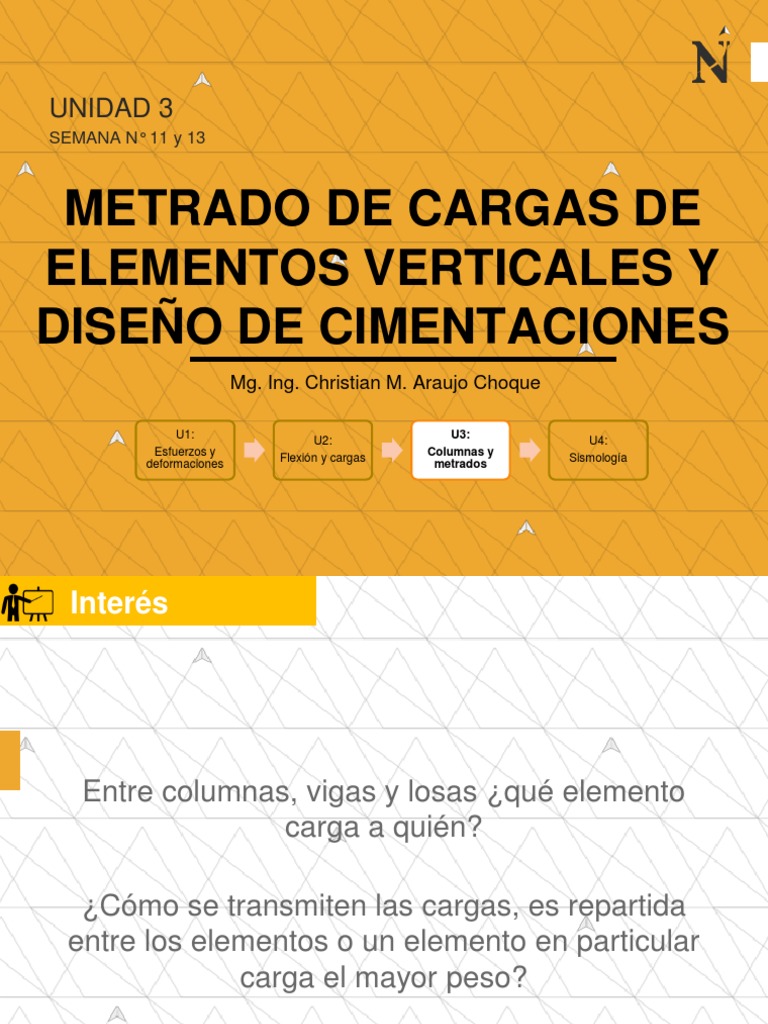 Metrado de Cargas de Elementos Verticales Y Diseño de Cimentaciones | PDF | Fundación ...