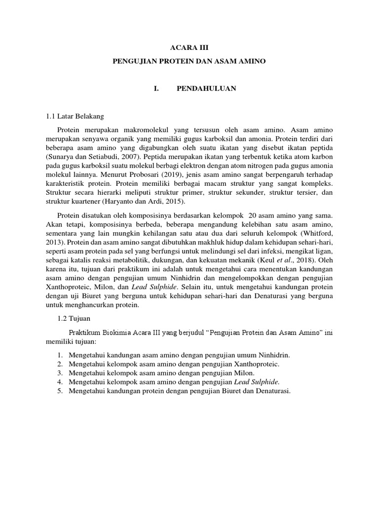 Laprak 3 Biokim | PDF