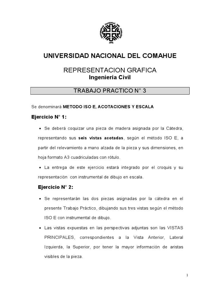 TP N°3 - ISO E - Acotaciones y Escala | PDF | Hogar y jardín