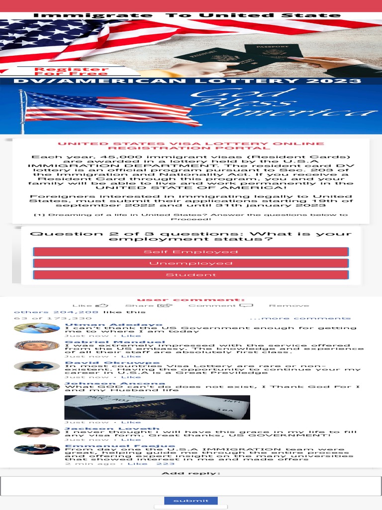 DV Visa Lottery Program 20222023 2 | PDF