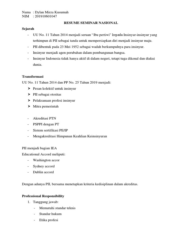 Resume Seminar Nasional | PDF