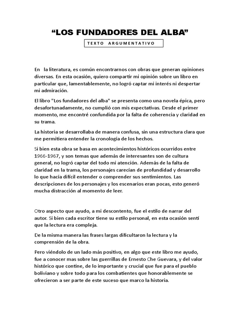 LOS FUNDADORES DEL ALBA (2) | PDF | Autor