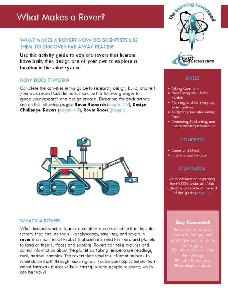 Rover | PDF | Rover (Space Exploration) | Mars