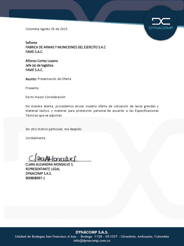 Documentos para Presentación de Oferta | PDF