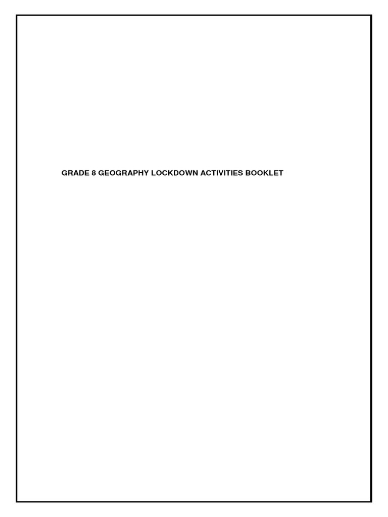 Grade 8 Geography Settlement Project | PDF | Transport | Land Use