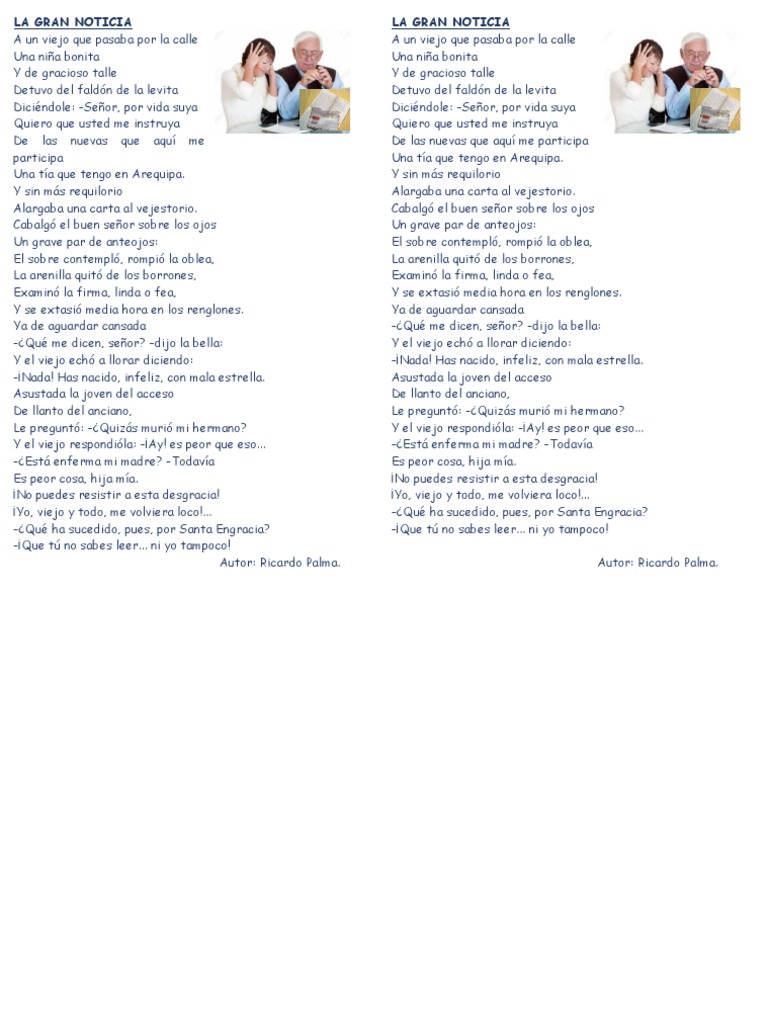 Poema LA GRAN NOTICIA 04.09.23 | PDF