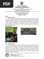ACCOMPLISHMENT REPORT NLC | PDF | Learning | Teachers