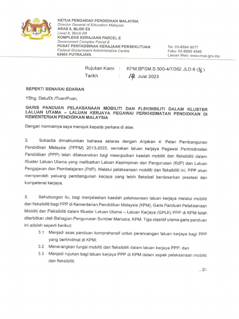 Iii. Surat Edaran KPPM GPLK | PDF