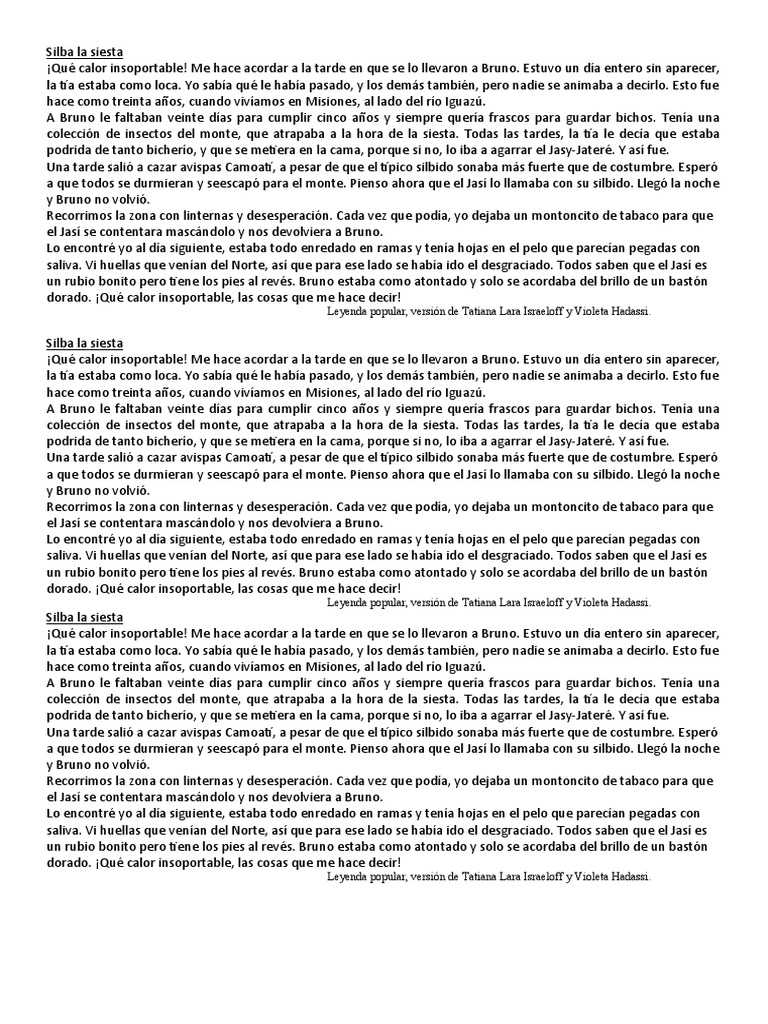 Silba La Siesta | PDF