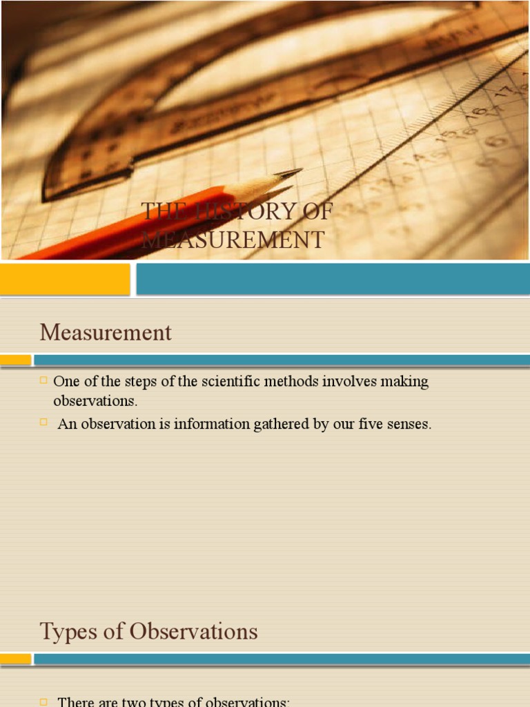 History and Types of Measurement | PDF | Measurement | Significant Figures