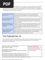 Federalist 70 Summary | PDF