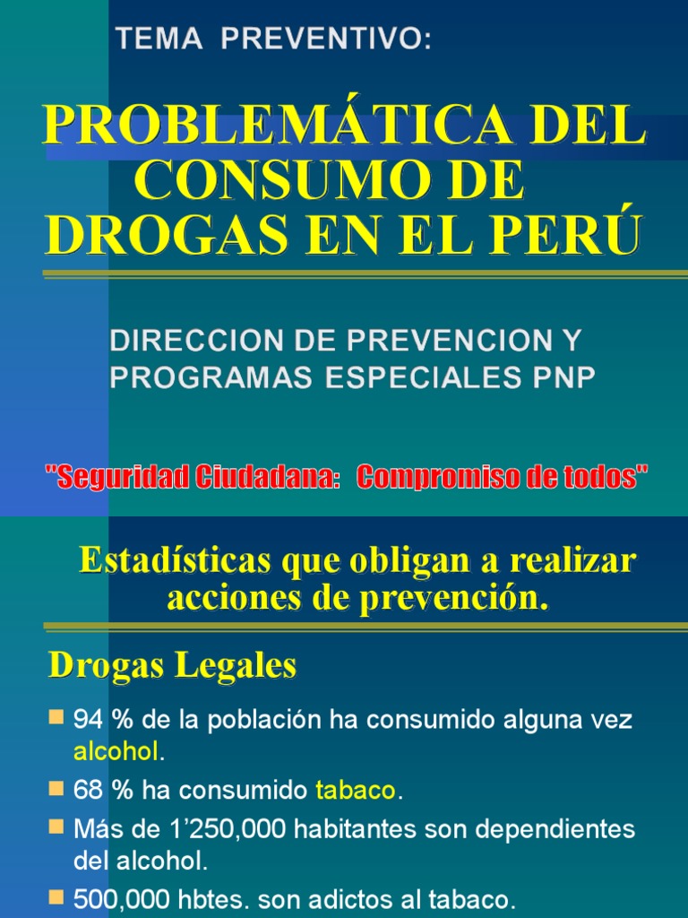 Drogas Consumo y Consecuencias | PDF | La dependencia de sustancias | Drogas