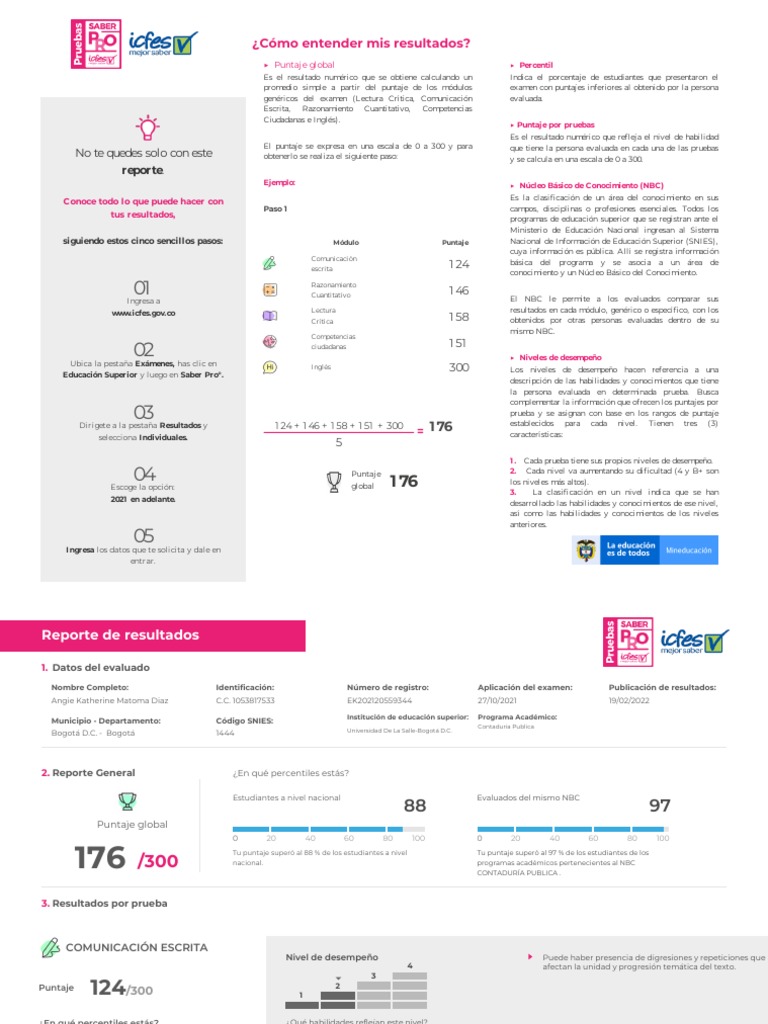 Reporte Resultados | PDF