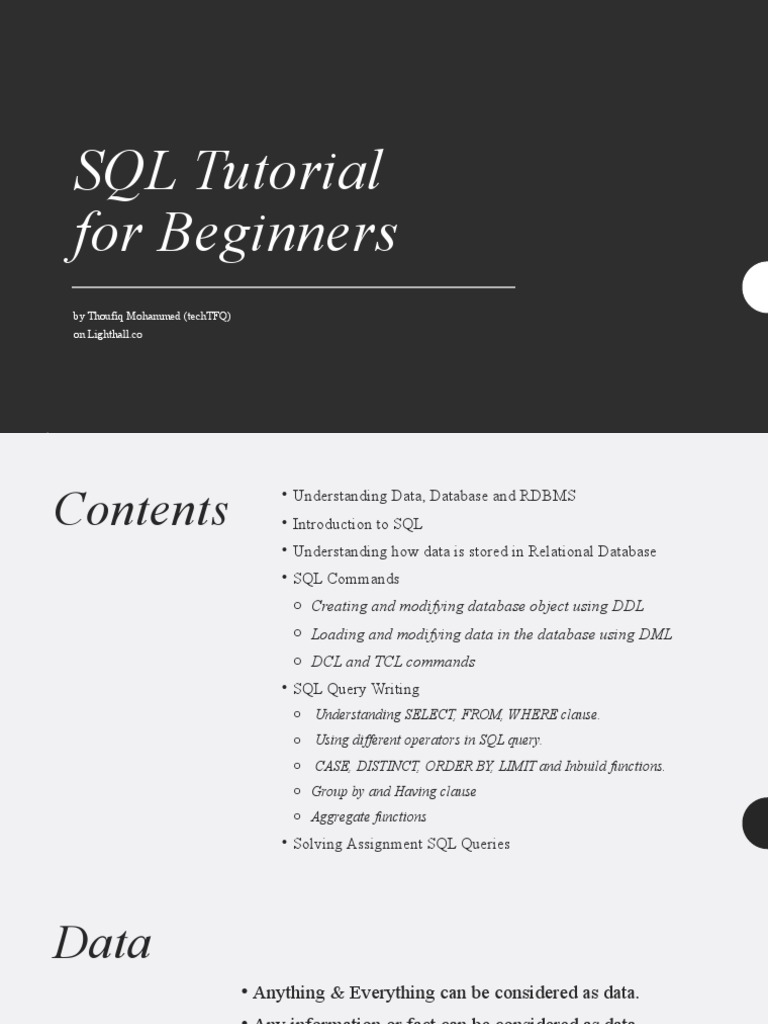 Sql Workshop Pdf Relational Database Sql