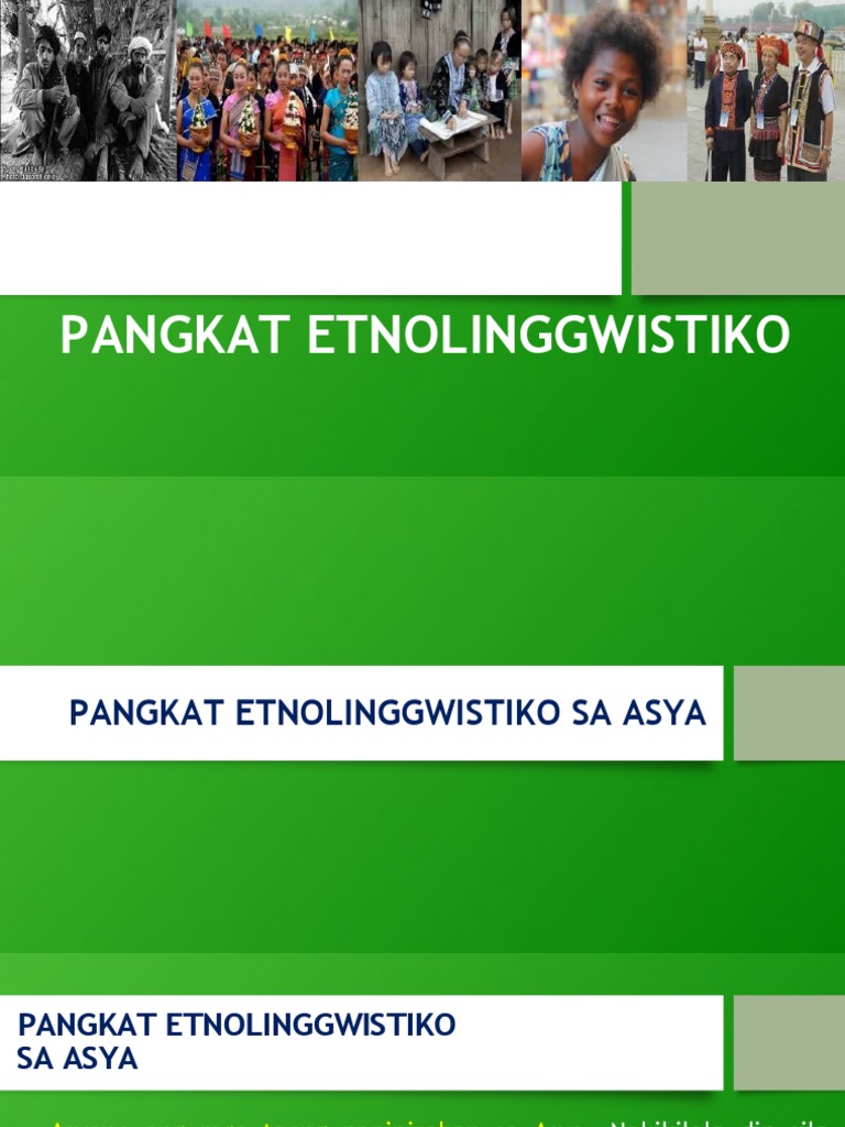 Pangkat Etnoliggwistiko | PDF