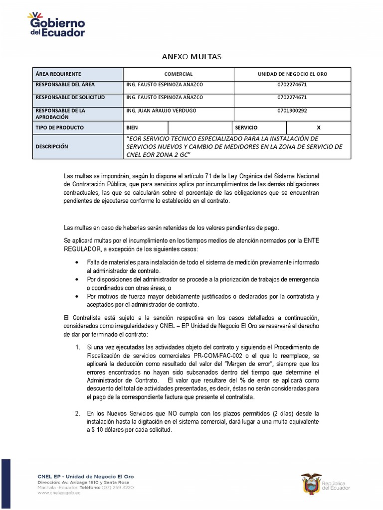 5 - Anexo - Multas | PDF | Multa (pena) | Justicia