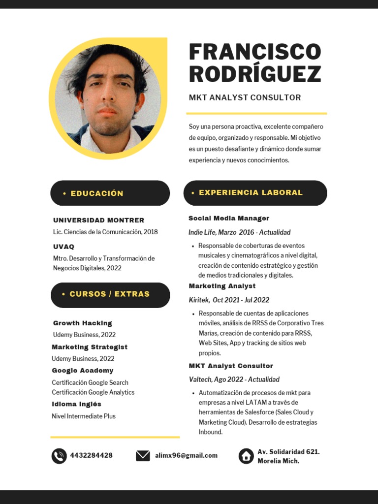 Curriculum Vitae Francisco Rodríguez | PDF | ciberespacio | Business
