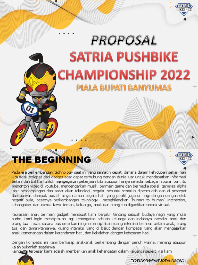 Proposal Satria Pushbike Championship 2022 - Ok | PDF