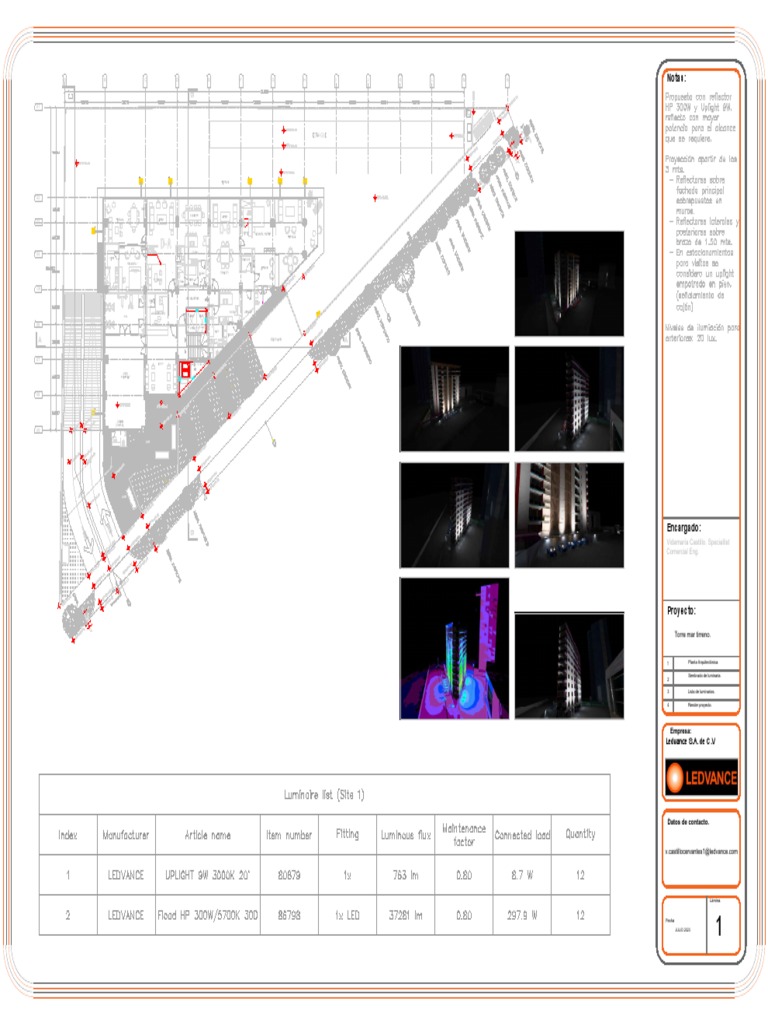 Proyecto Torre Mar Caribe (Fachada) - Model | PDF