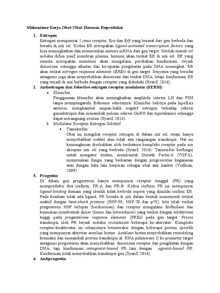 Mekanisme Kerja Obat 11 | PDF