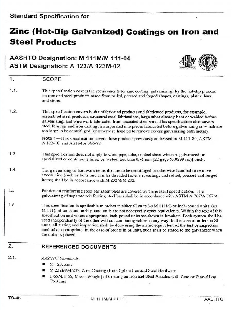 PDF Aashto M 111 04 PDF - Compress | PDF