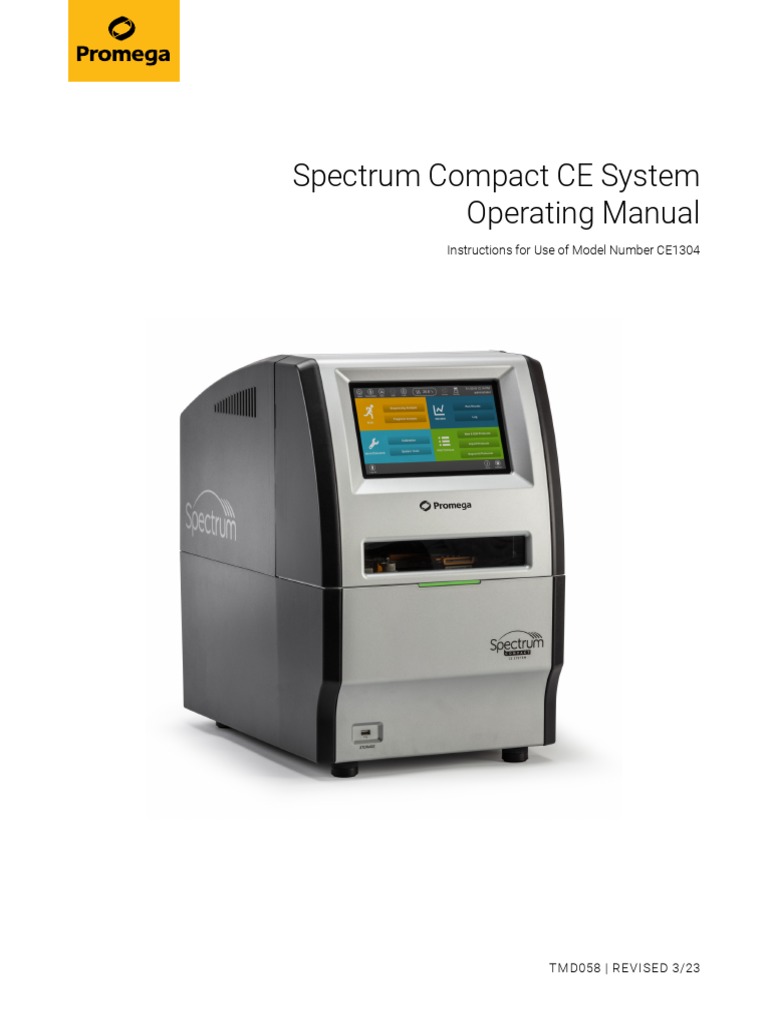 Spectrum Compact CE System TMD058 | PDF | Usb | Dna Sequencing