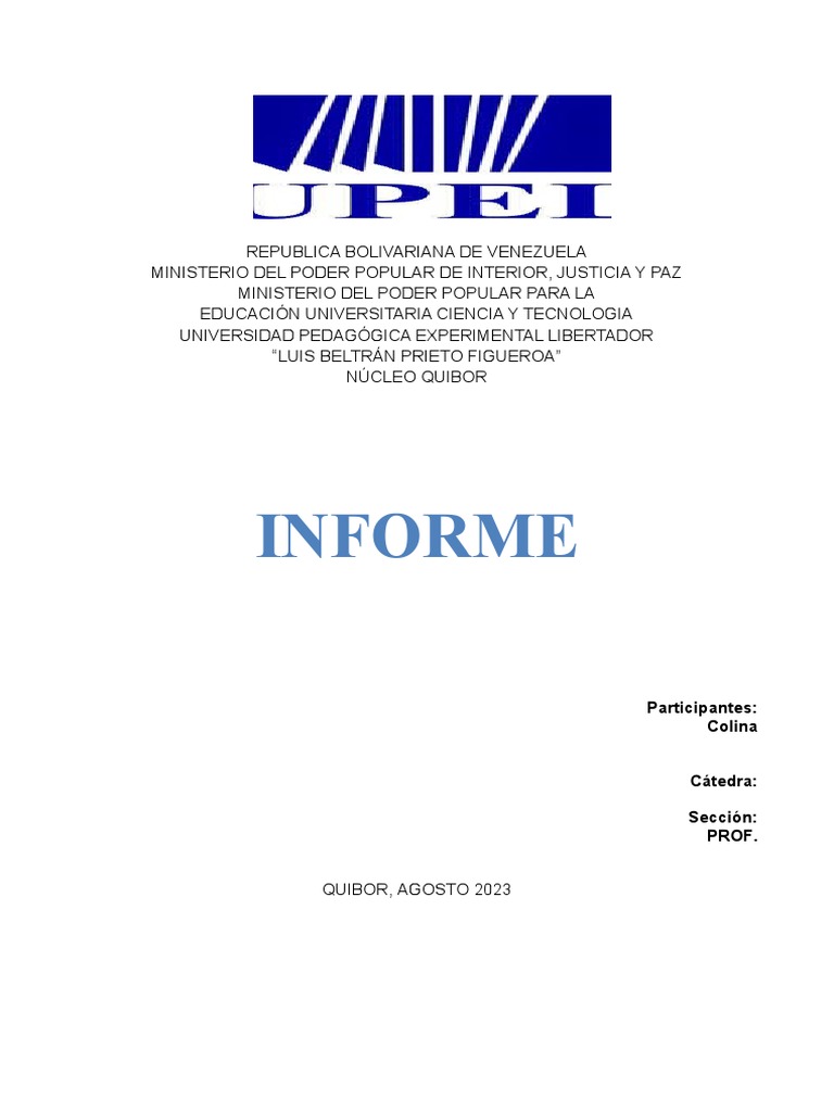 Informe | PDF | Conocimiento | Teoría