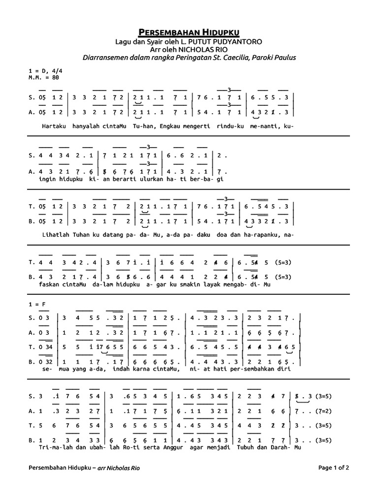 Persembahan Hidupku Pdf